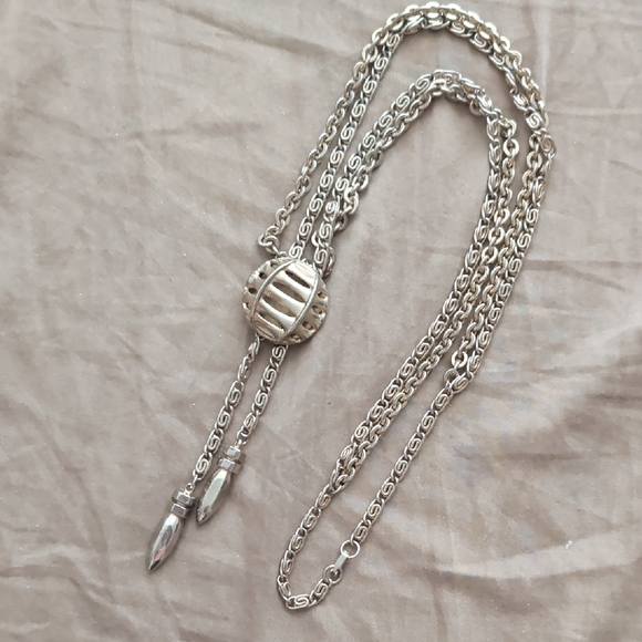 Jewelry | Vintage Bolo Style Silver Chain Necklace | Poshmark